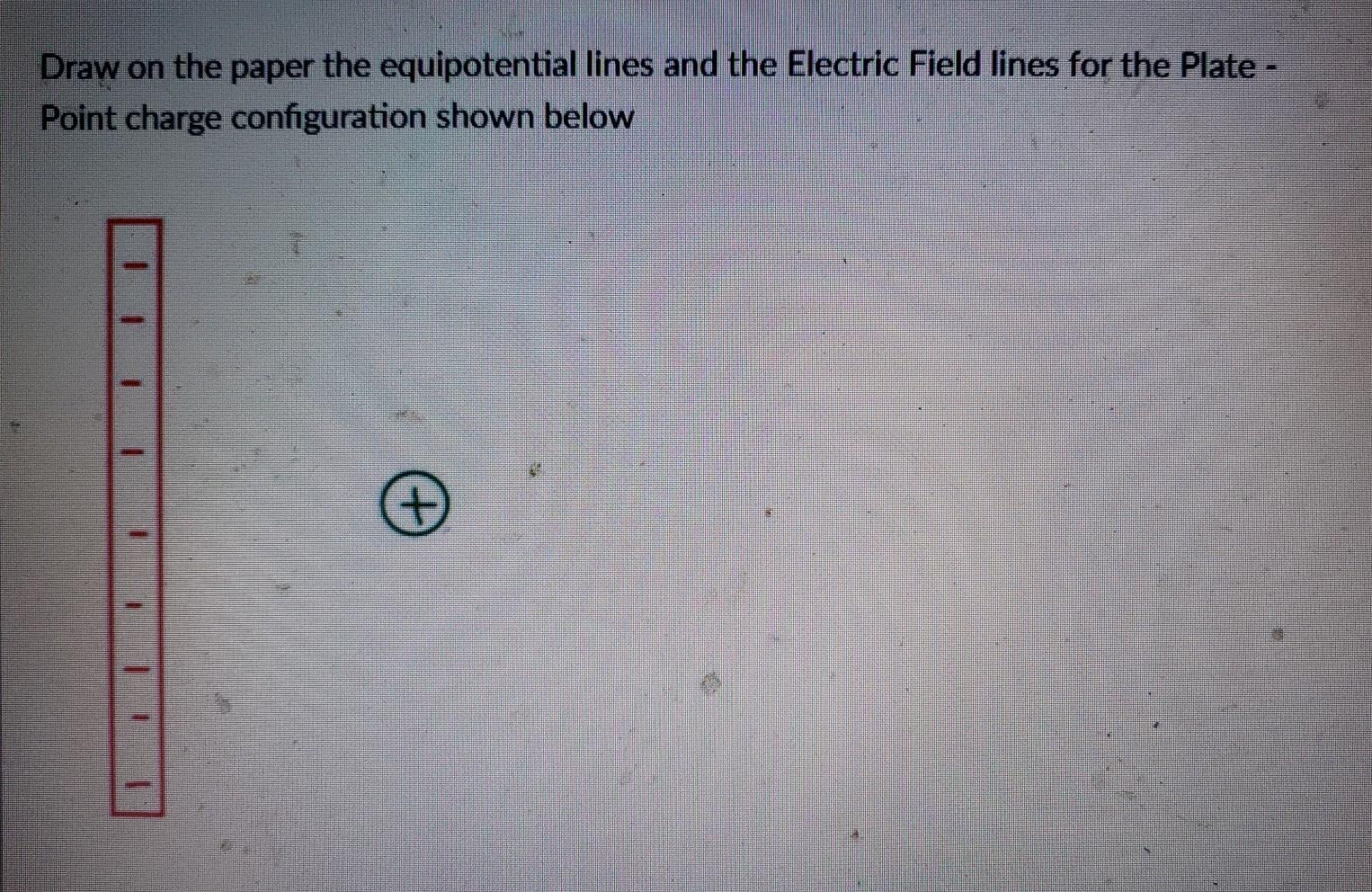 Solved Draw On The Paper The Equipotential Lines And The Chegg