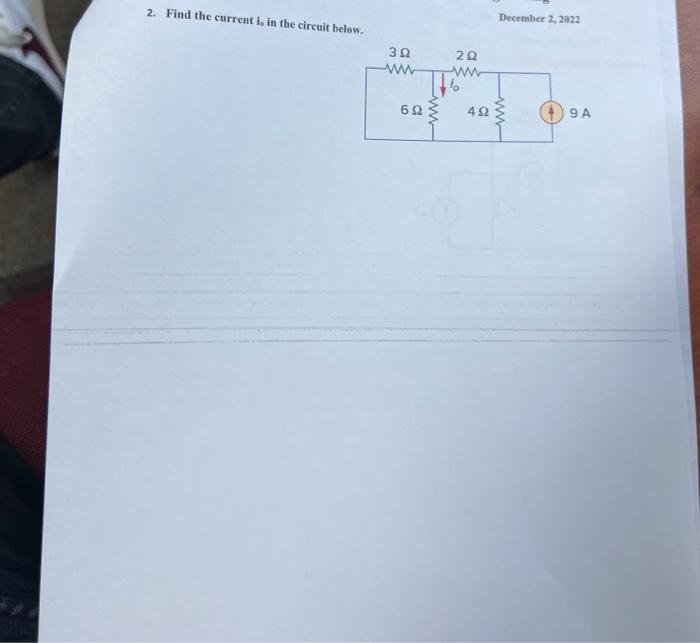 Solved 2. Find the current i5 in the circuit below. | Chegg.com