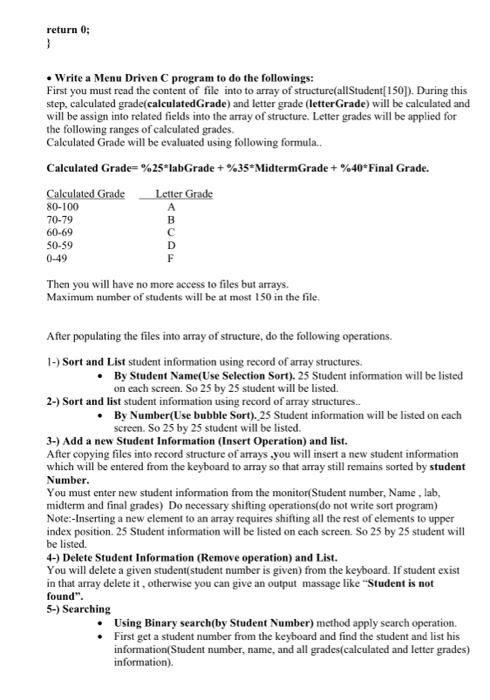 Solved Purpose : Construct a good data structure using | Chegg.com