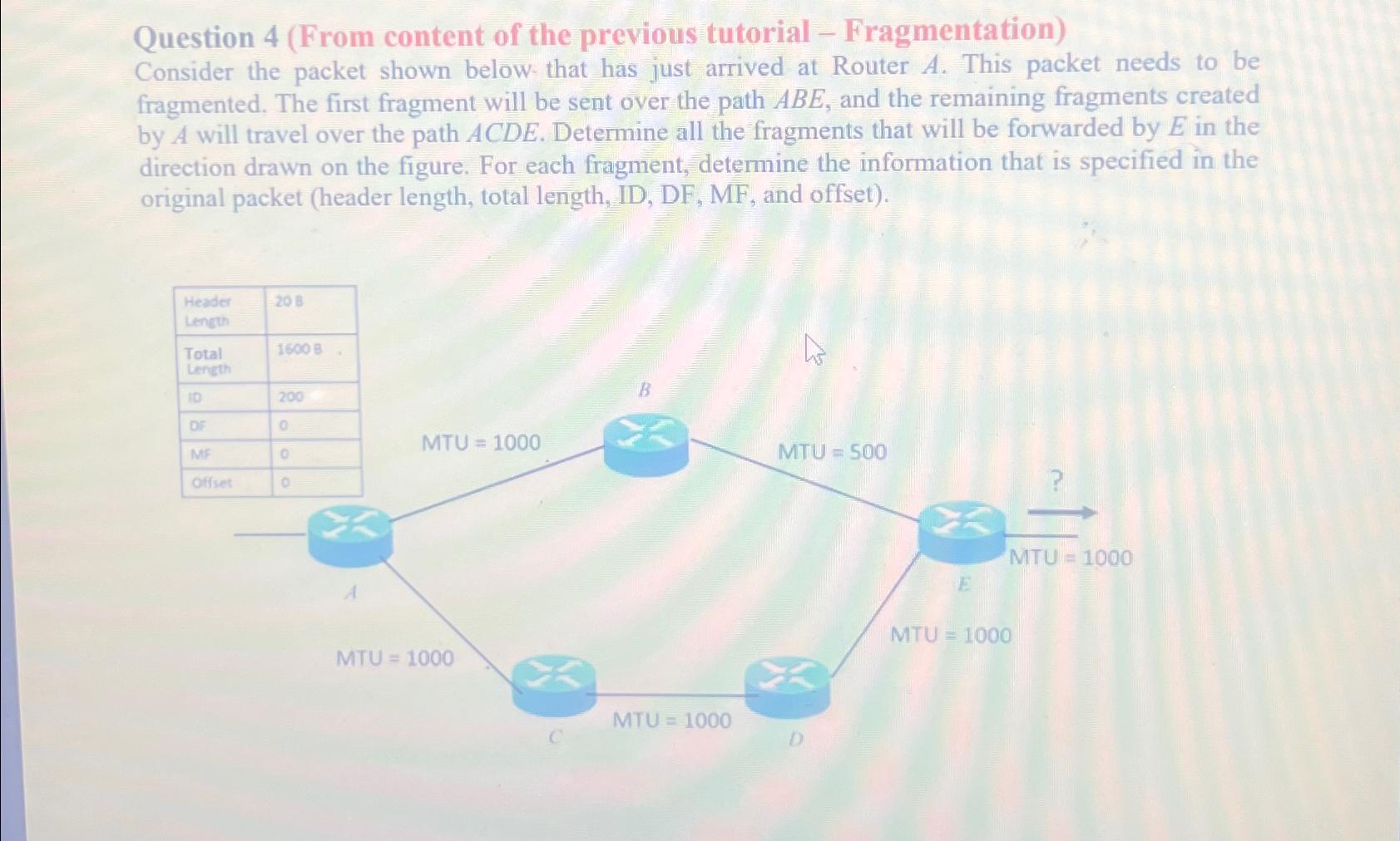 Solved Question 4 From Content Of The Previous Tutorial
