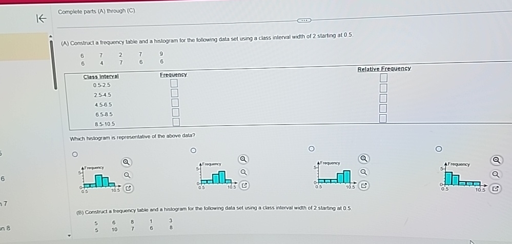 Solved Complete parts (A) ﻿through (C)(A) ﻿Construct a | Chegg.com