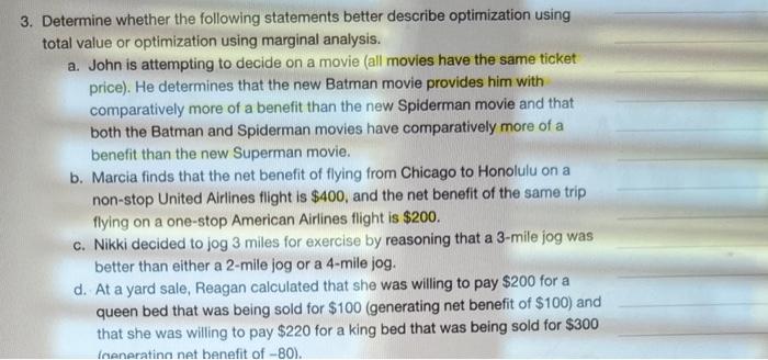 Solved Determine whether the following statements better | Chegg.com