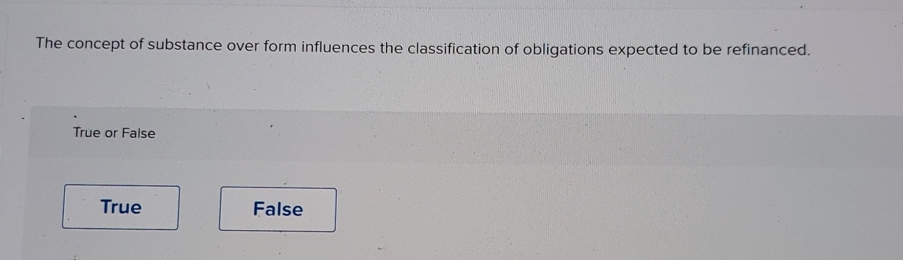 Solved The concept of substance over form influences the | Chegg.com