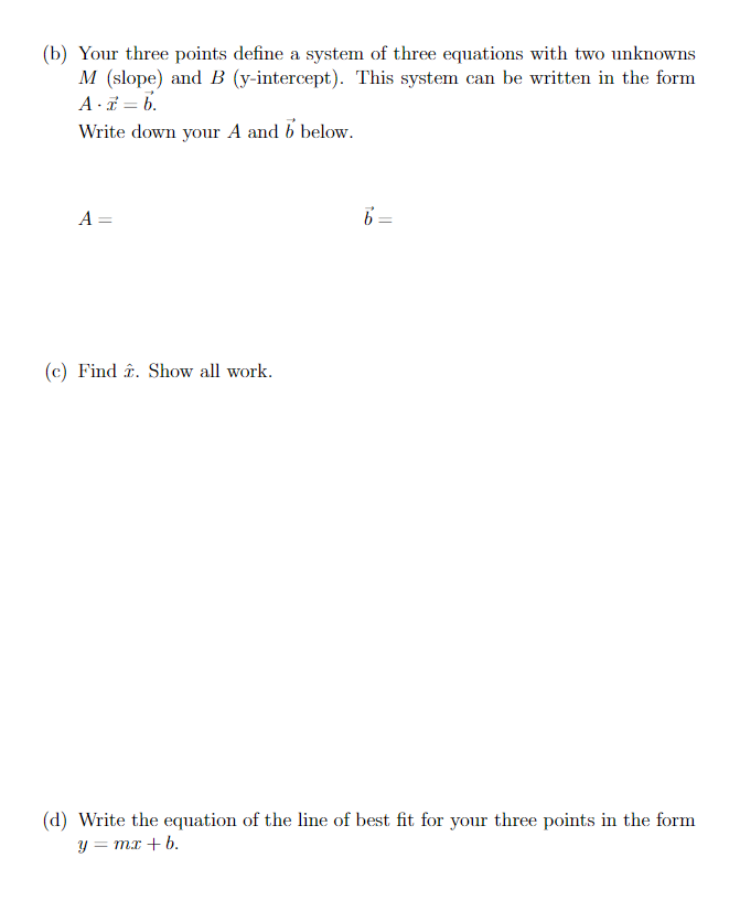 Solved Find a basis for the C(A)(b) ﻿Your three points | Chegg.com