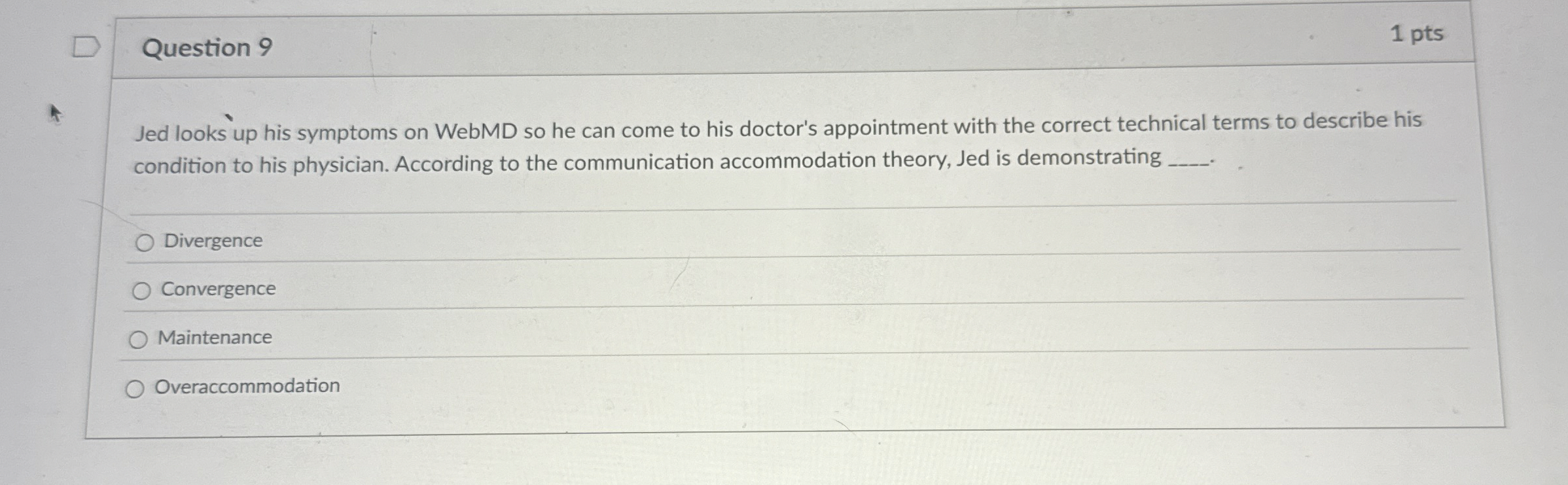 Question 91 ﻿ptsJed looks up his symptoms on WebMD so | Chegg.com