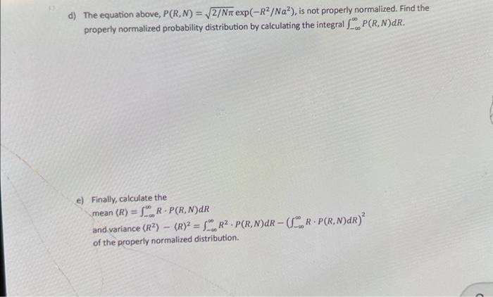 Solved a) Warm up: Show that for a discrete 10 random walk | Chegg.com