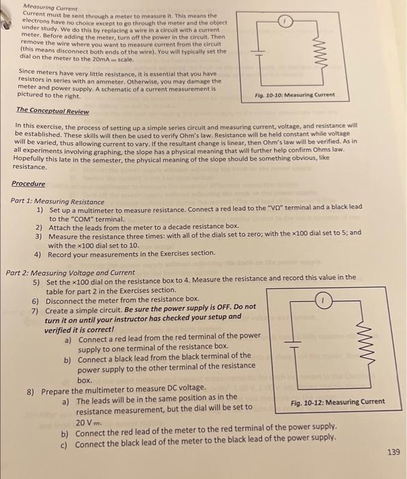 LAB 10: OHM'S LAW Introduction Ohm's law describes | Chegg.com