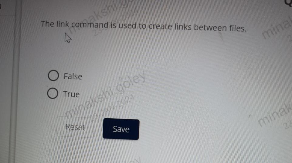 Solved The link command is used to create links between | Chegg.com