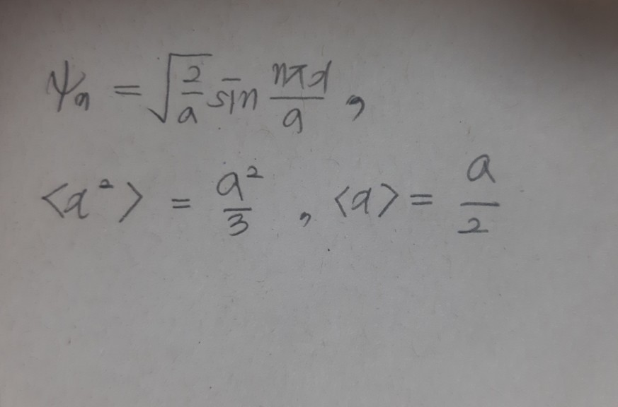 Solved expectation value of displacement of particle in a | Chegg.com