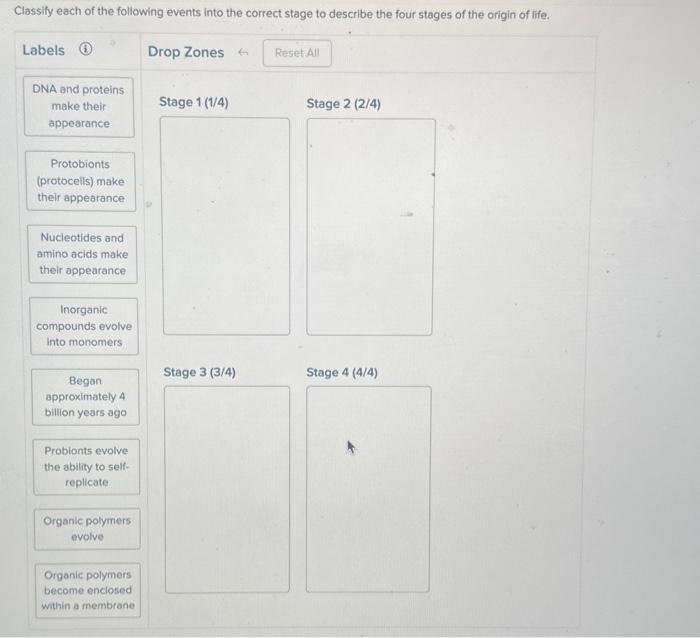 Solved Classify the following characteristics to | Chegg.com