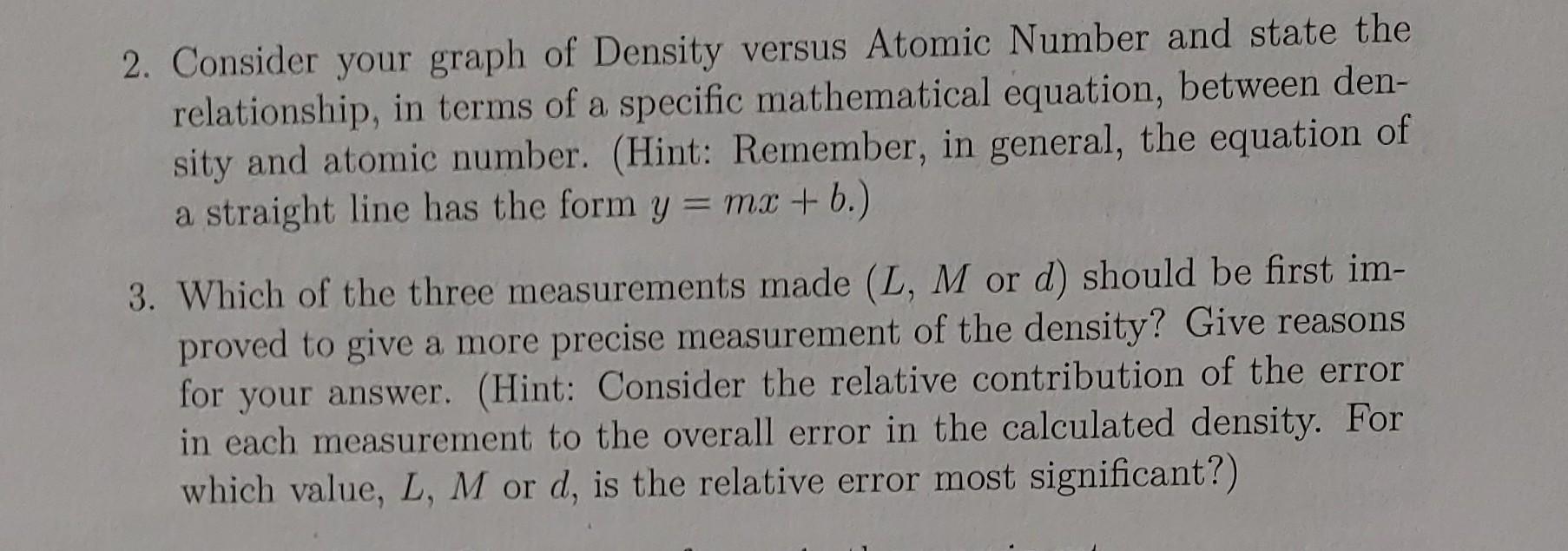 Solved 1. The accepted value for the density of aluminum is | Chegg.com
