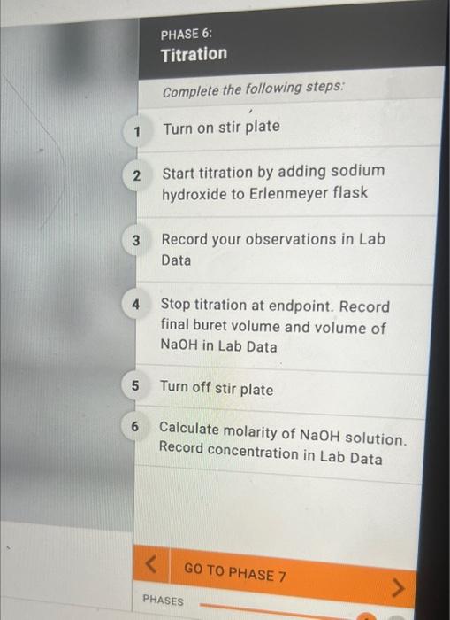 Solved TITRATION • STANDARDIZATION OF SODIUM HYDROXIDE | Chegg.com