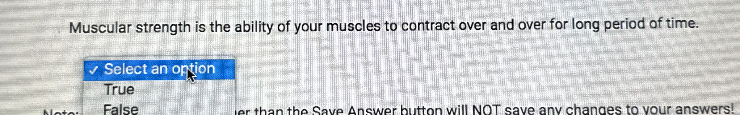 Solved Muscular strength is the ability of your muscles to | Chegg.com