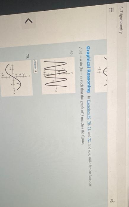 Solved 4: Trigonometry iii Graphical Reasoning In Exercises | Chegg.com
