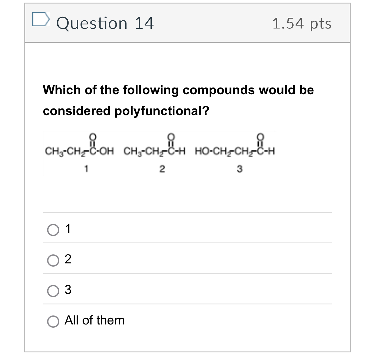 Solved Question 141.54 ﻿ptsWhich of the following compounds | Chegg.com