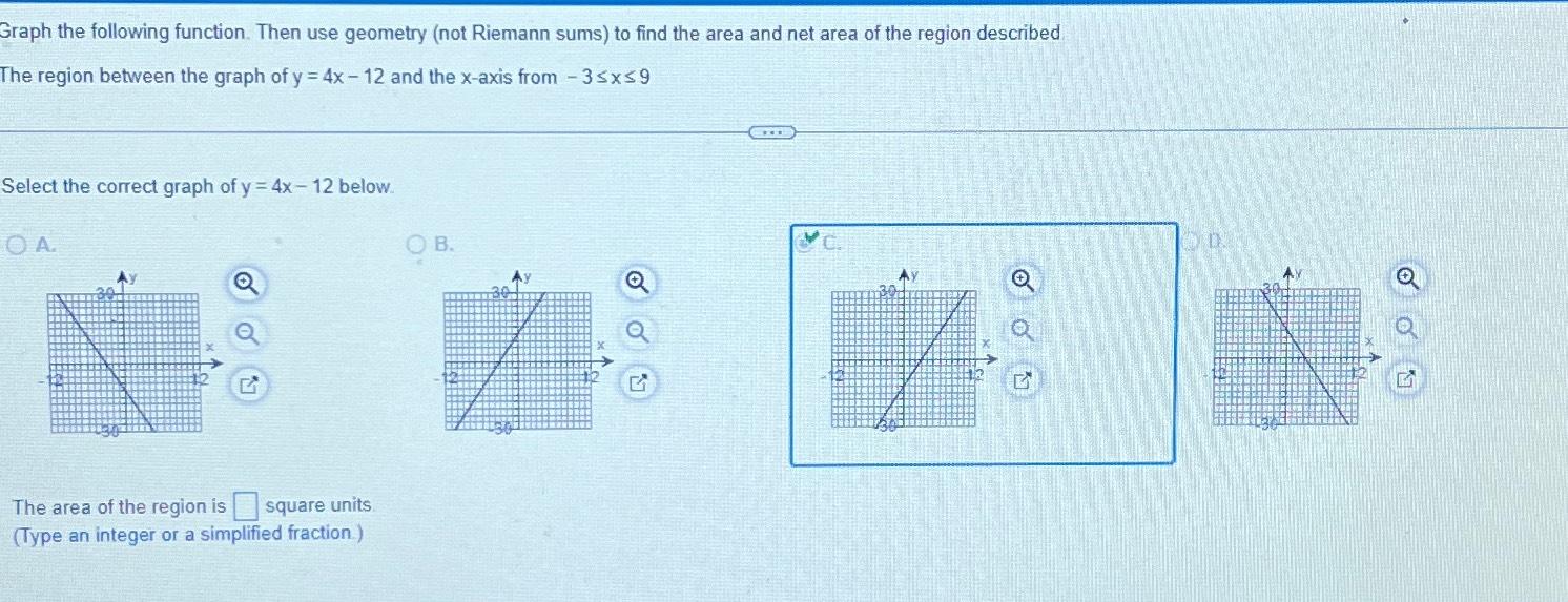Solved Graph the following function. Then use geometry (not | Chegg.com