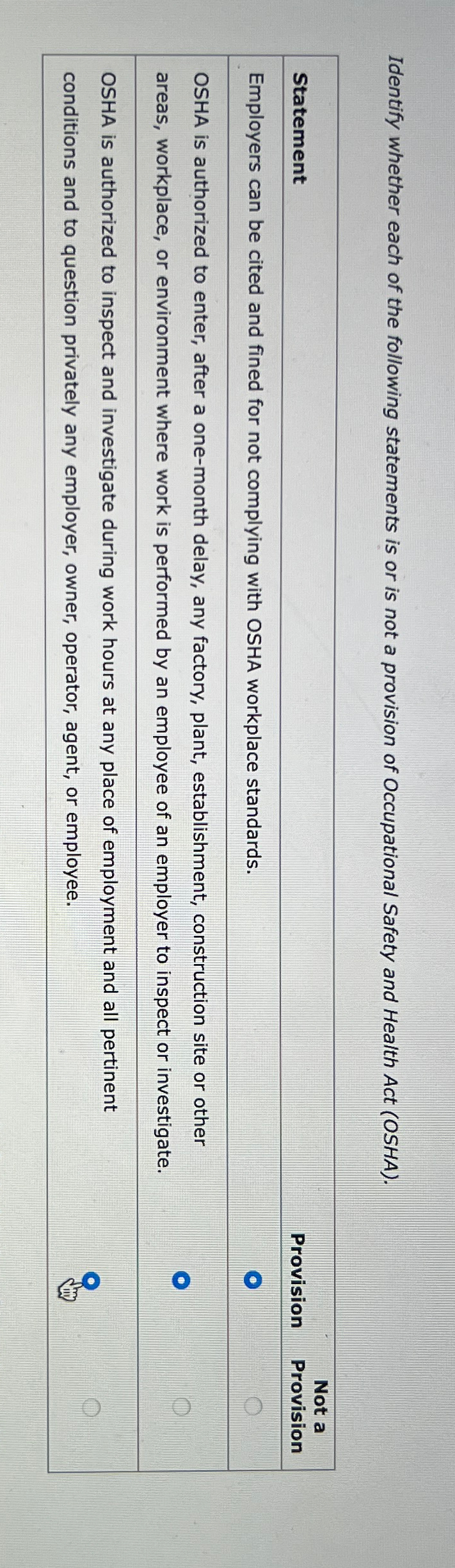 Solved Identify whether each of the following statements is | Chegg.com