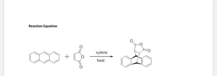 Solved Reaction Equation xylene heat | Chegg.com
