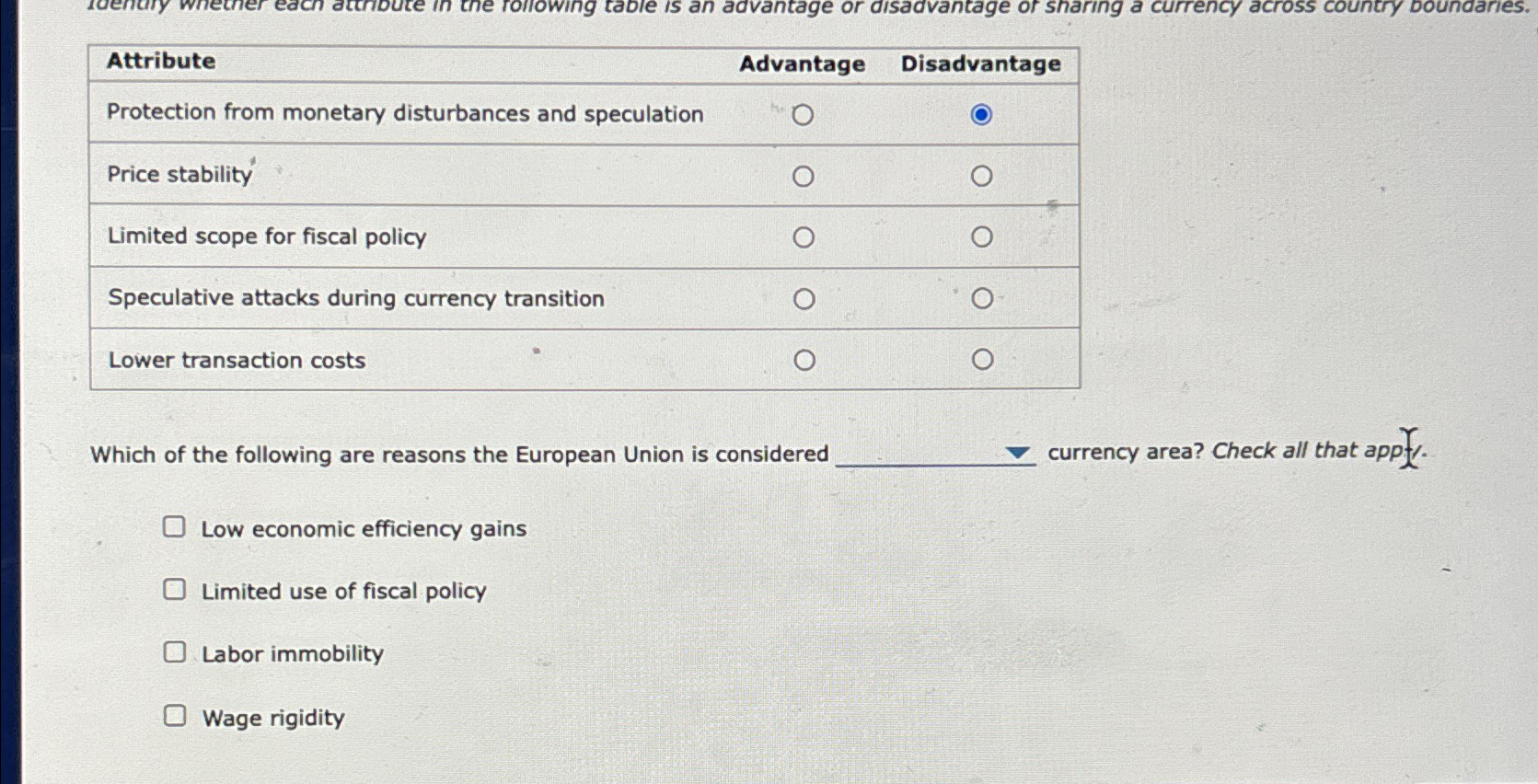 Solved \table[[Attribute,Advantage Disadvantage],[Protection | Chegg.com