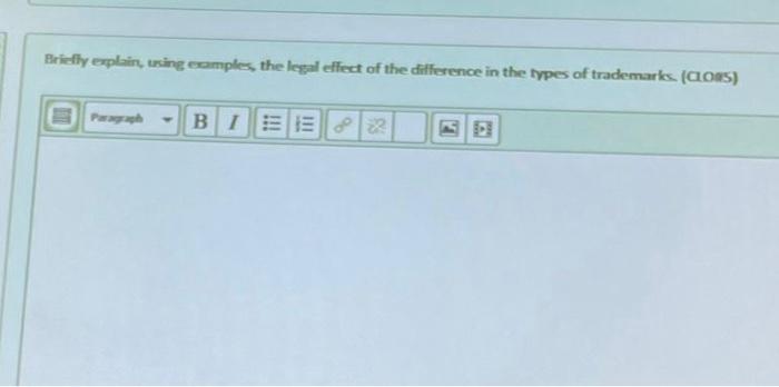 Briefly explain, using examples, the legal effect of | Chegg.com