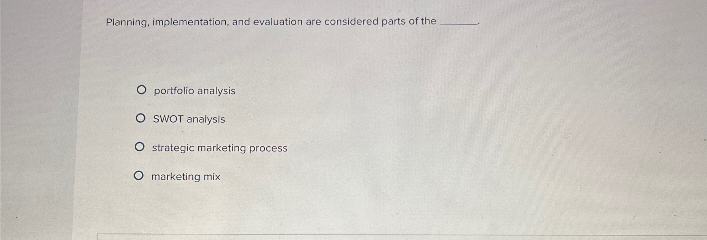 Solved Planning, implementation, and evaluation are | Chegg.com
