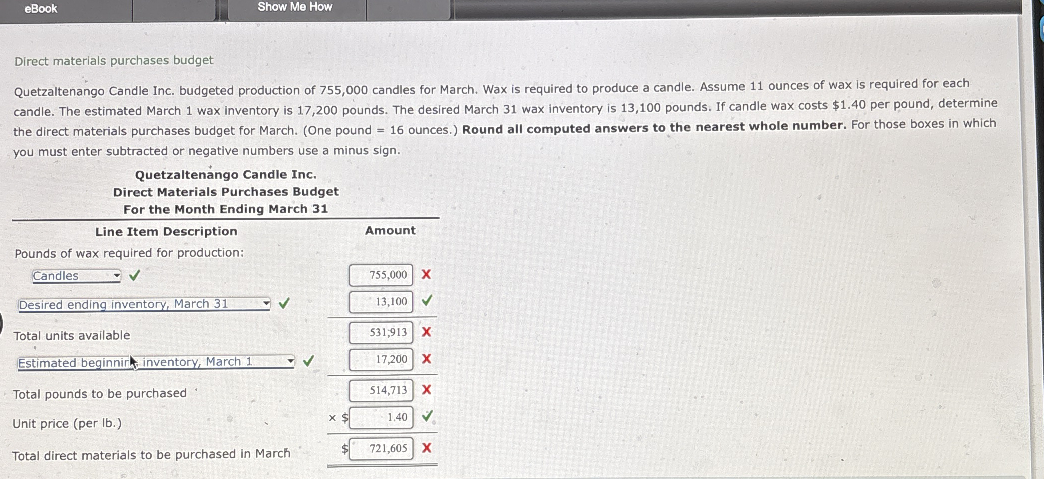 Solved eBookShow Me HowDirect materials purchases | Chegg.com