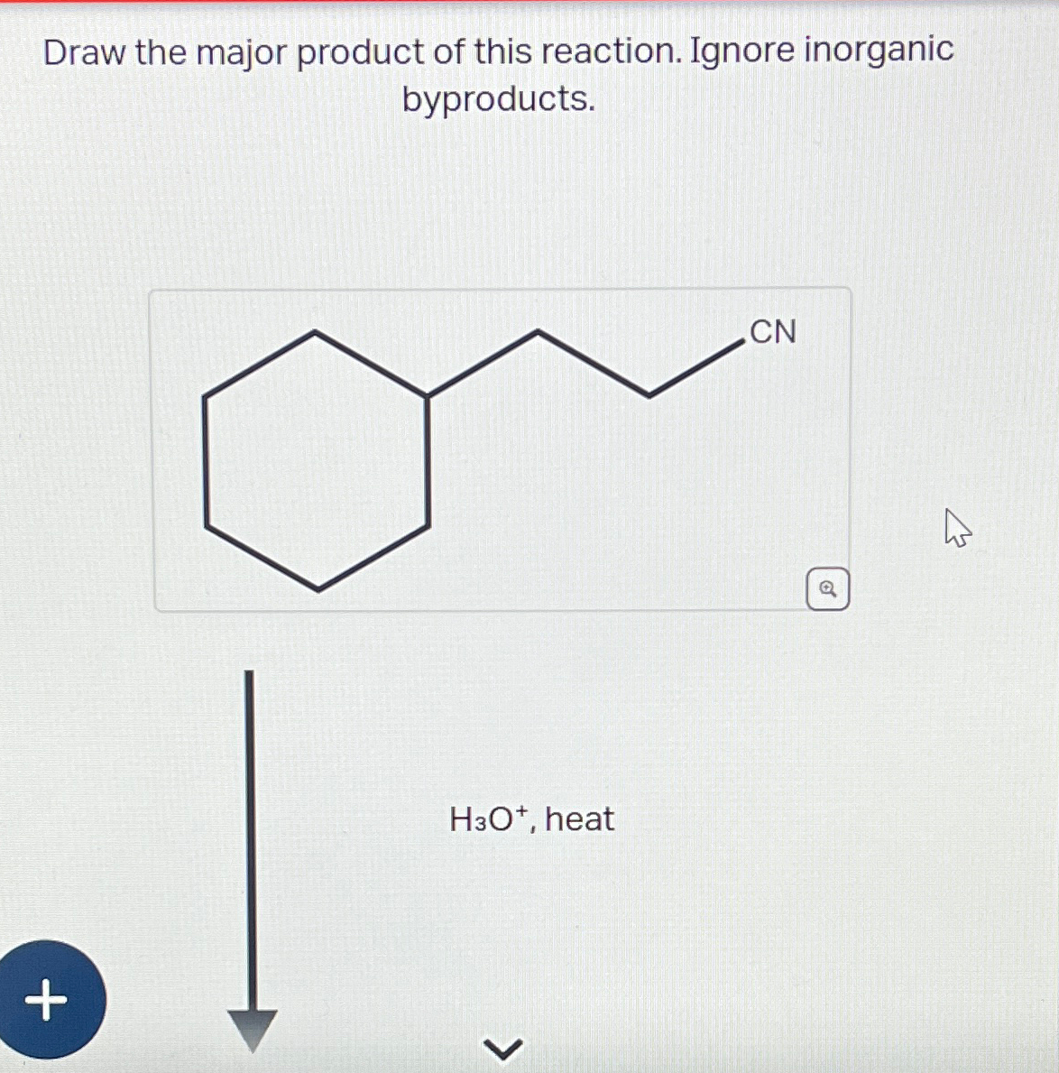 Solved Draw the major product of this reaction. Ignore | Chegg.com