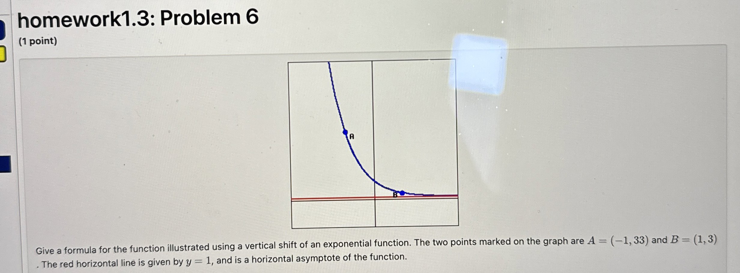 Solved homework1.3: Problem 6(1 ﻿point)Give a formula for | Chegg.com