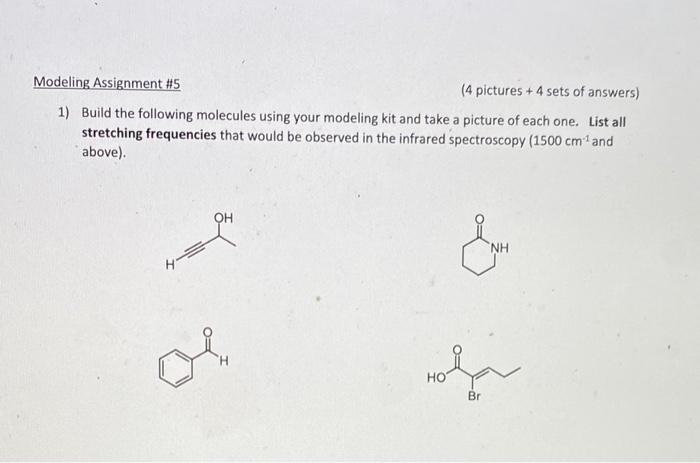 Solved Modeling Assignment #5 (4 pictures +4 sets of | Chegg.com