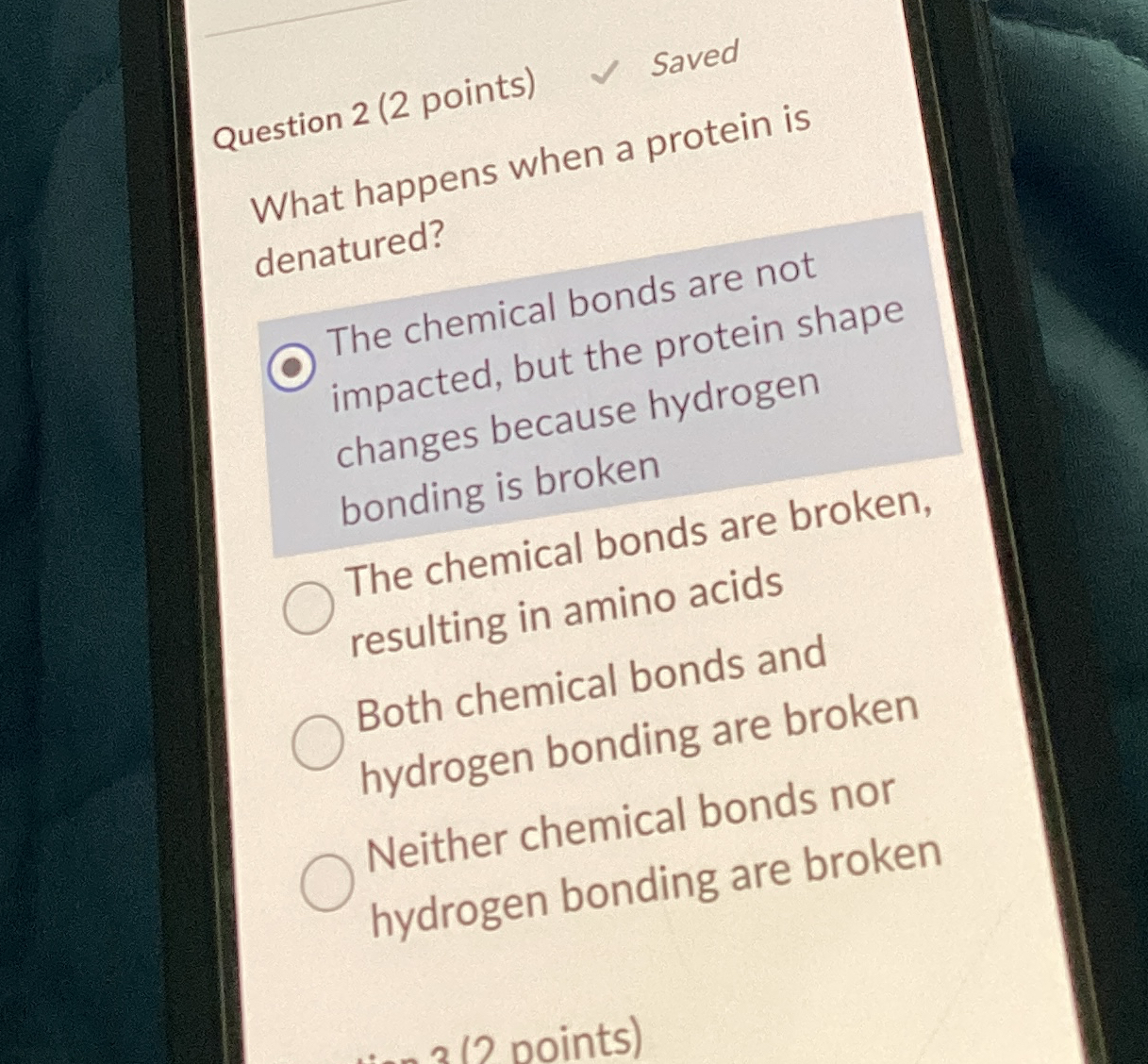 Solved Question 2 (2 points) SavedWhat happens when a | Chegg.com Solved Question 2 (2 points) SavedWhat happens when a | Chegg.com
