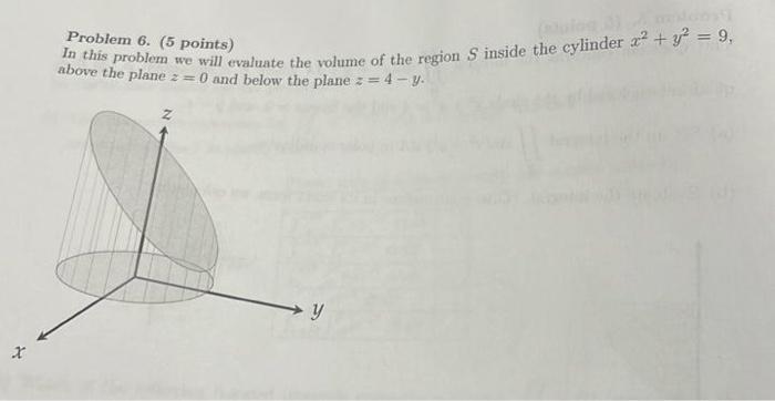 Solved Problem 10. (5 points) Set up the following integral | Chegg.com