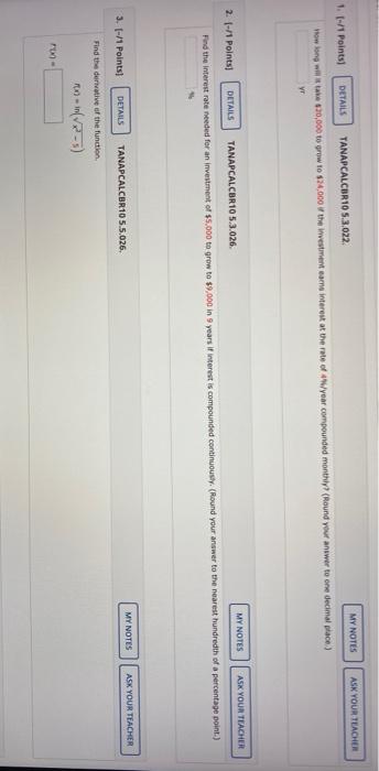 Solved My Notes Ask Your Teacher 1 1 Points Details