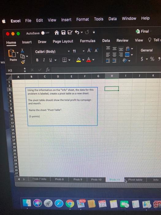 Excel File Edit View Insert Format Tools Data Window | Chegg.com