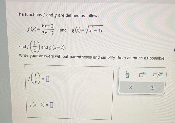 Solved The function h is defined as h(x)=2x2−6x. Find h(x−4) | Chegg.com