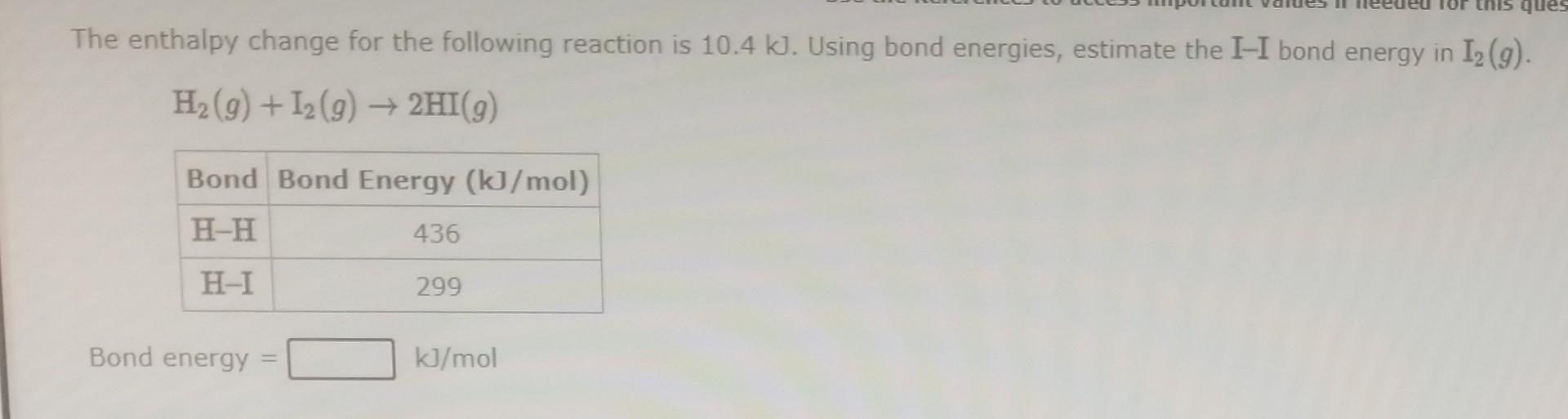 Solved Using average bond enthalpies, estimate the enthalpy | Chegg.com