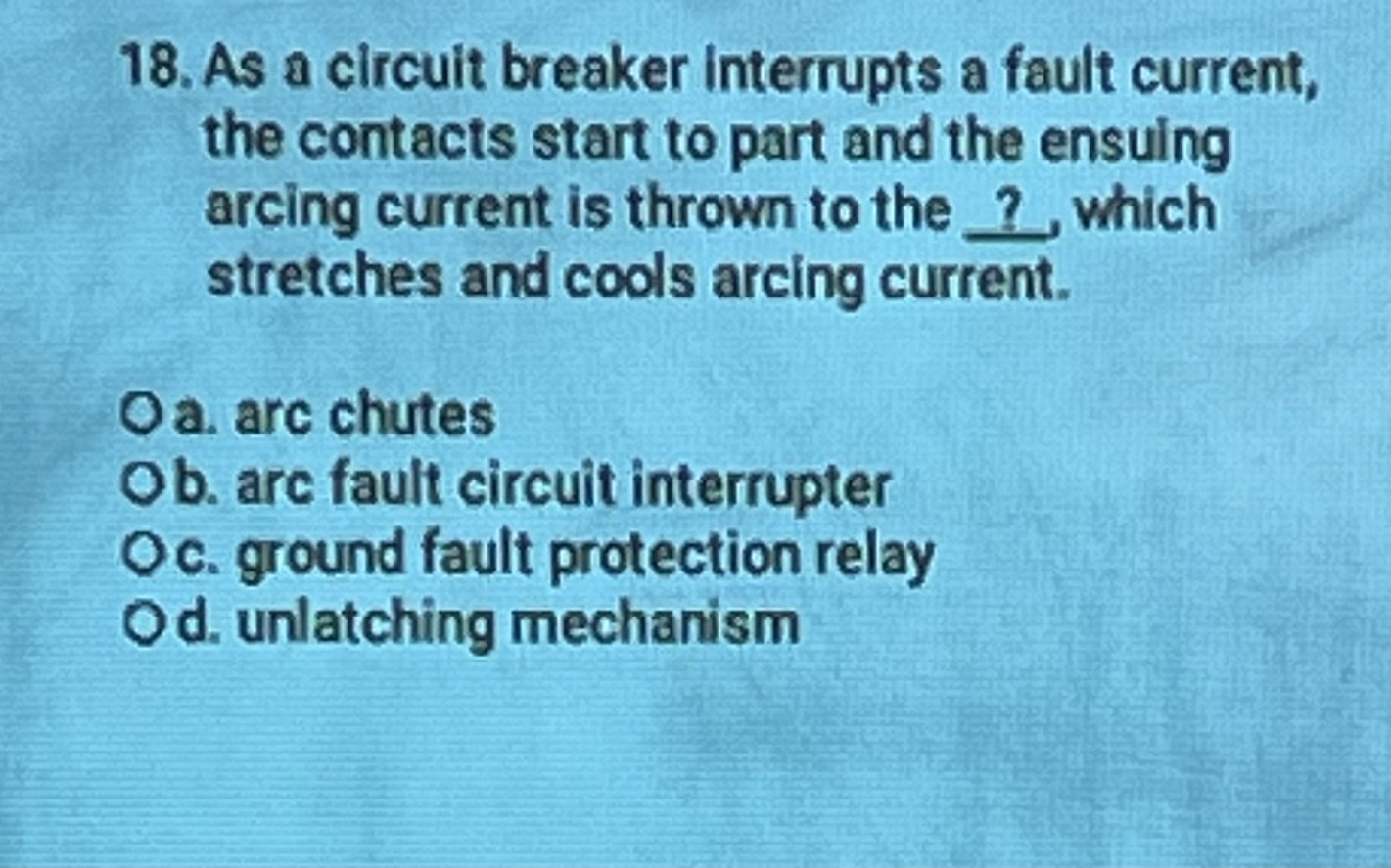 Solved As a circuit breaker interrupts a fault current, the | Chegg.com
