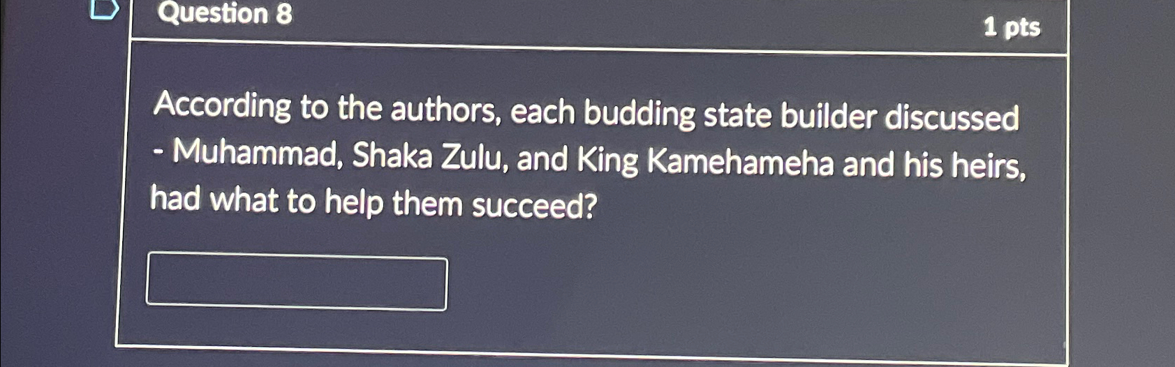 Solved Question 81 ﻿ptsAccording to the authors, each | Chegg.com