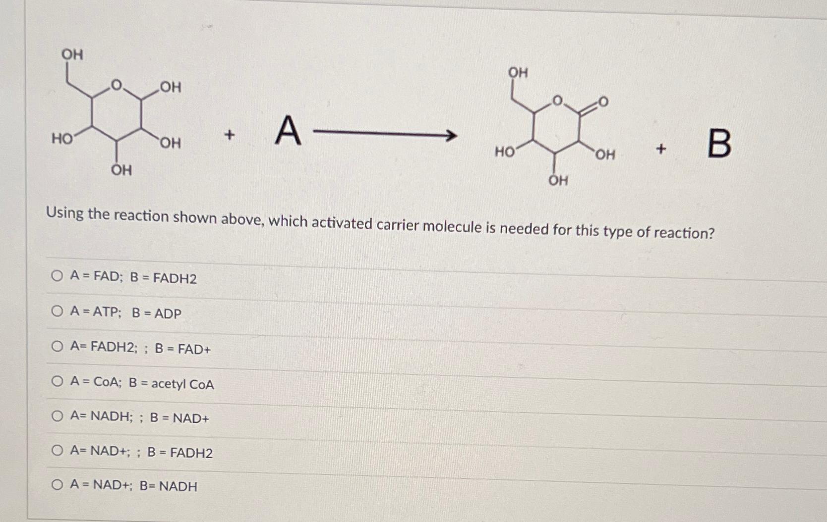 Solved +Alongrightarrow+BUsing the reaction shown above, | Chegg.com