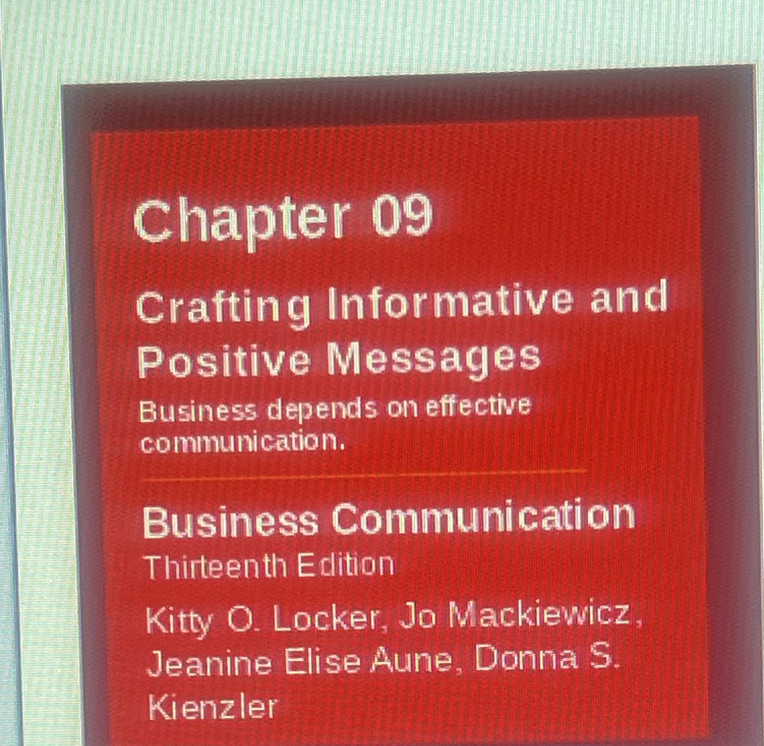 Solved BUAD-560-W01 ﻿Management Communication 1. ﻿Explain | Chegg.com