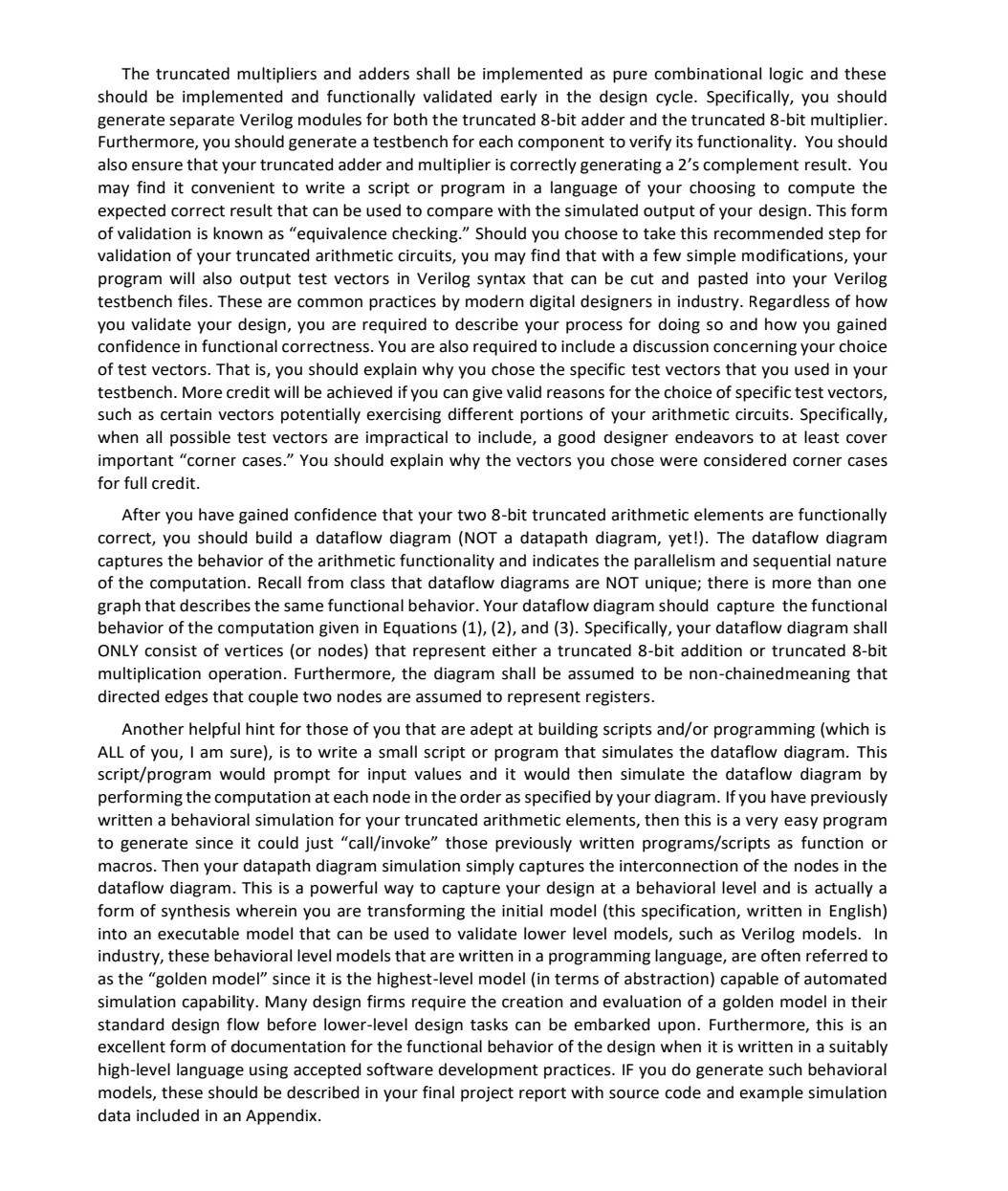 Solved The objective of this project is to design and | Chegg.com