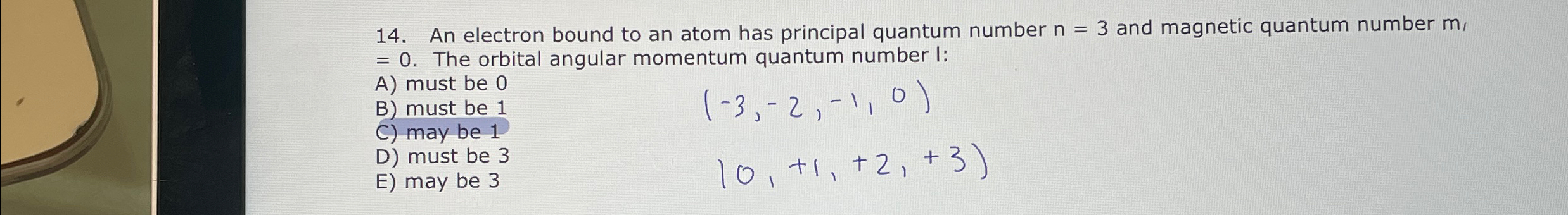 Solved An electron bound to an atom has principal quantum | Chegg.com