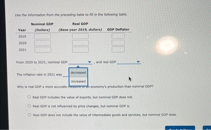 Solved 5. Real versus nominal GDP Consider a simple economy | Chegg.com