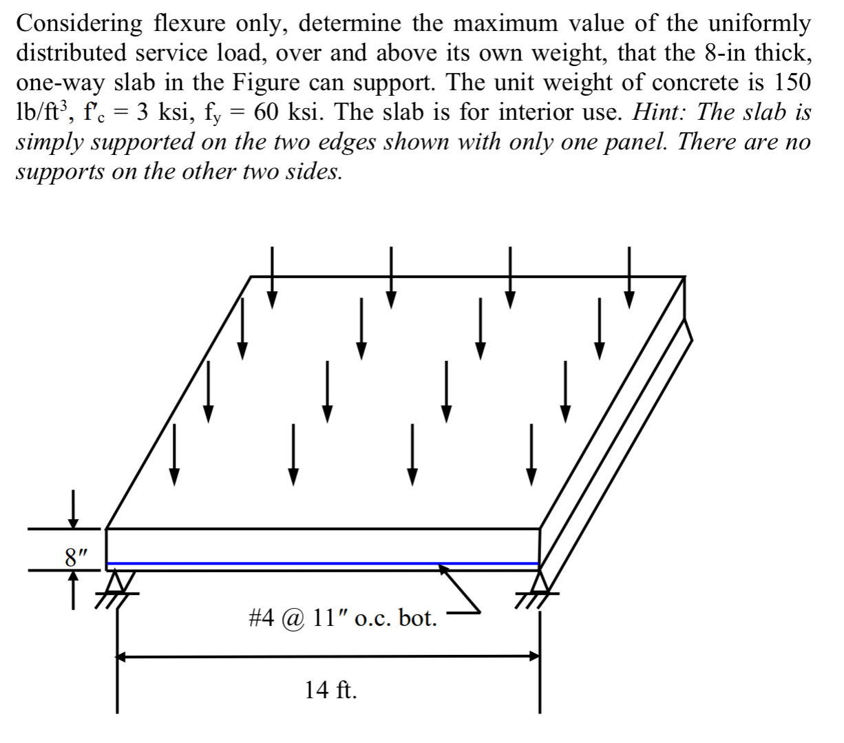 Solved Considering flexure only, determine the maximum value | Chegg.com
