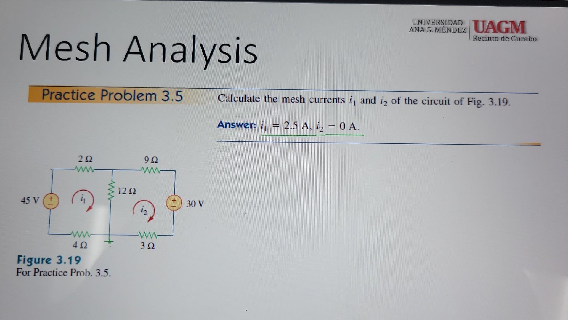 Solved Mesh Analysis Practice Problem 3 5 Calculate The Mesh Chegg Solved Mesh Analysis Practice Problem 3 5 Calculate The Mesh Chegg