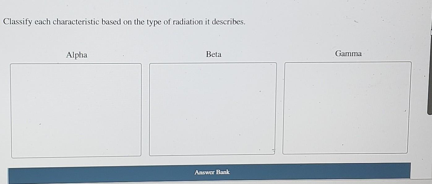 Solved Classify each characteristic based on the type of | Chegg.com