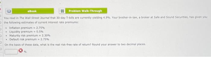 Solved eBook Problem Walk-Through You read in The Wall | Chegg.com