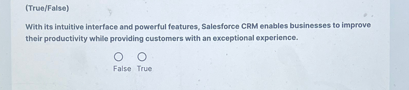Solved (True/False)With its intuitive interface and powerful | Chegg.com