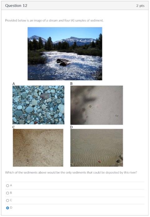 Solved Provided below is an image of a stream and four (4) | Chegg.com