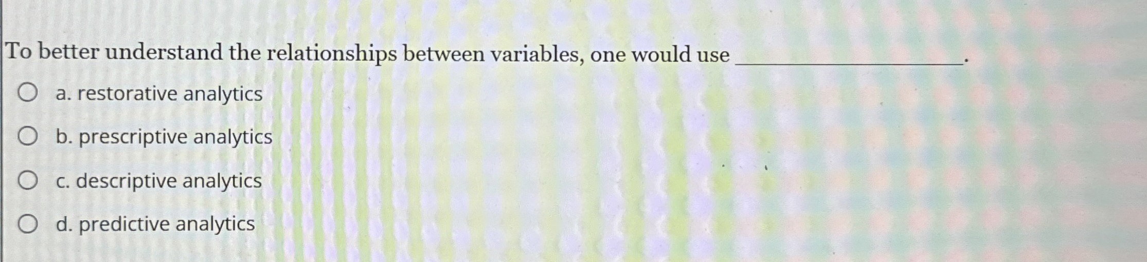 Solved To better understand the relationships between | Chegg.com