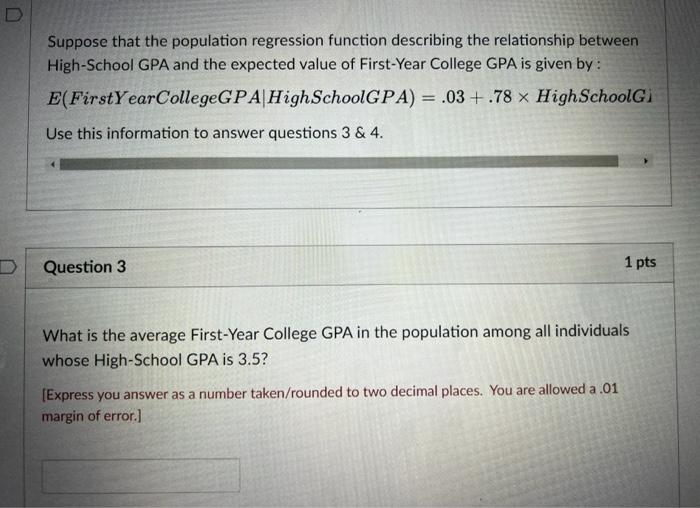 Solved D Suppose that the population regression function | Chegg.com